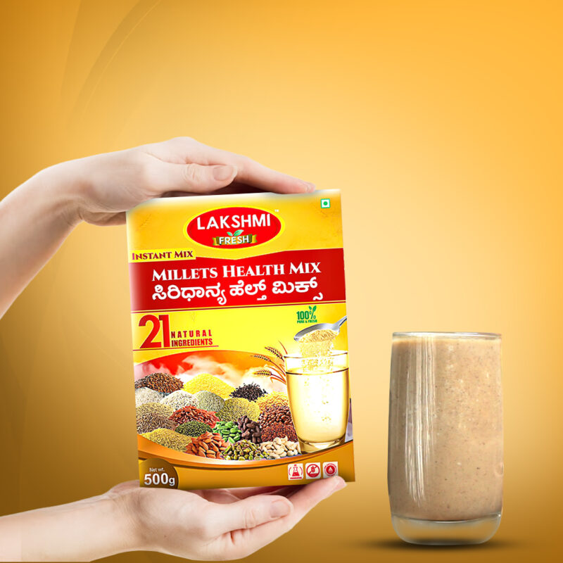 Buy Millets Health Mix 500g – Get Steel Spoon FREE – Lakshmifresh